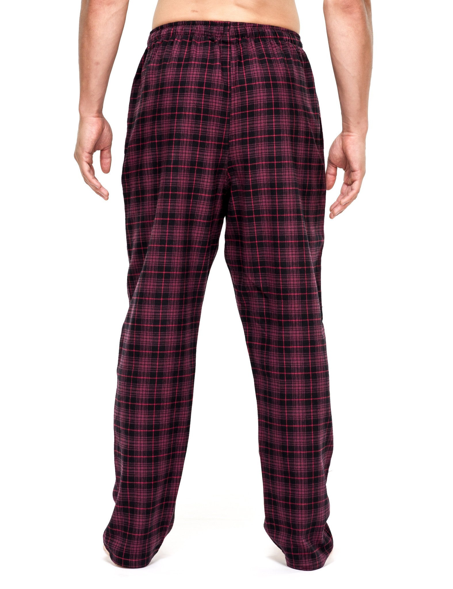 Mens 100 Cotton Flannel Lounge Pants Relaxed Fit 2 Pack Noble Mount