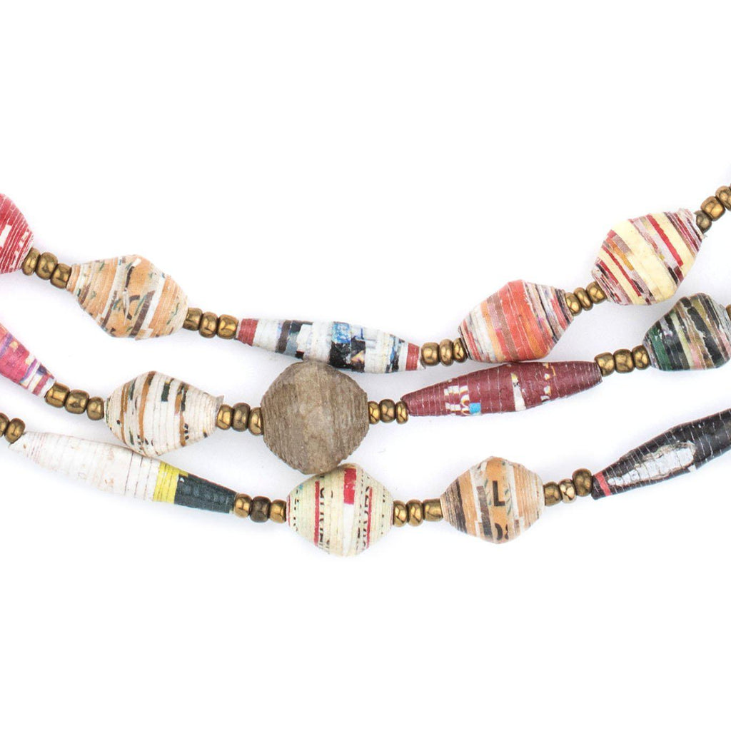 Mixed Recycled Paper Beads From Uganda The Bead Chest