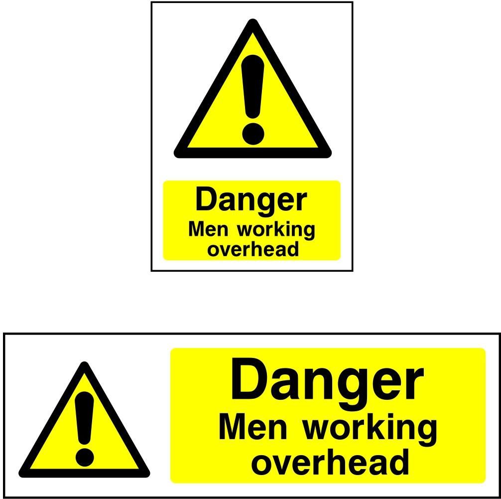 Danger Men Working Overhead Sign Sk Signs And Labels Sk Signs