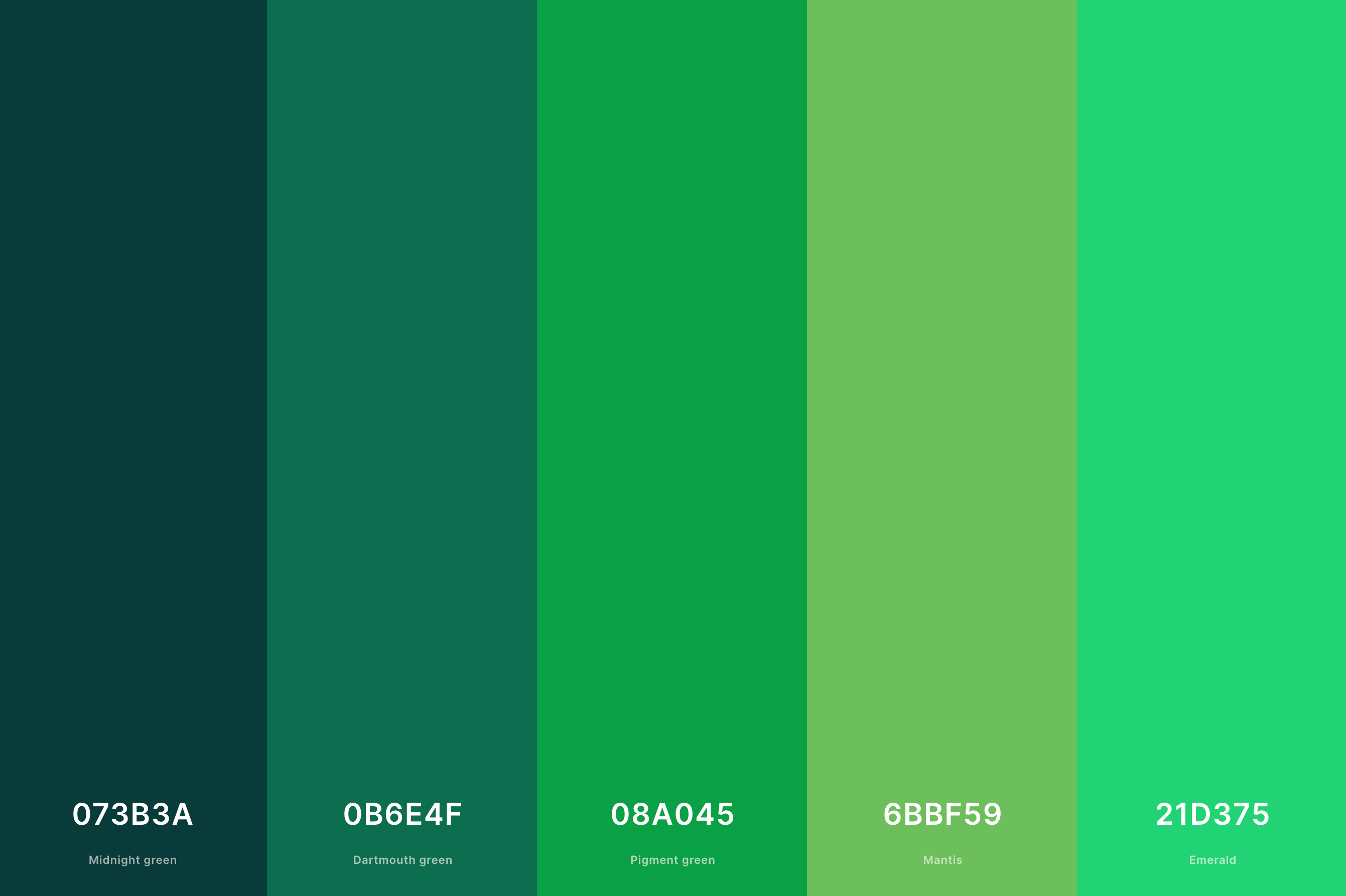 35 Best Green Color Palettes With Names And Hex Codes Creativebooster