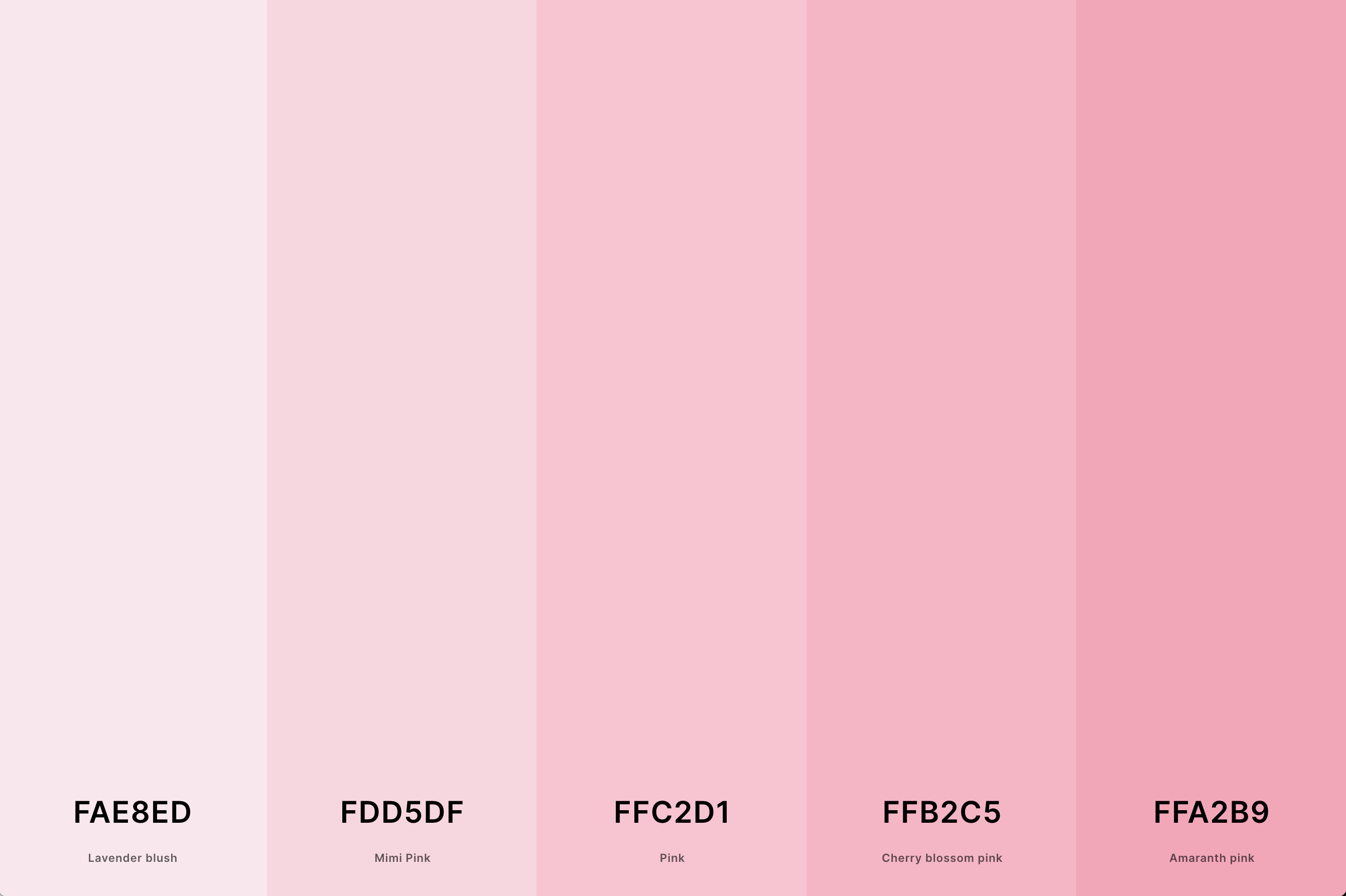 25 Best Pink Color Palettes With Names And Hex Codes Creativebooster