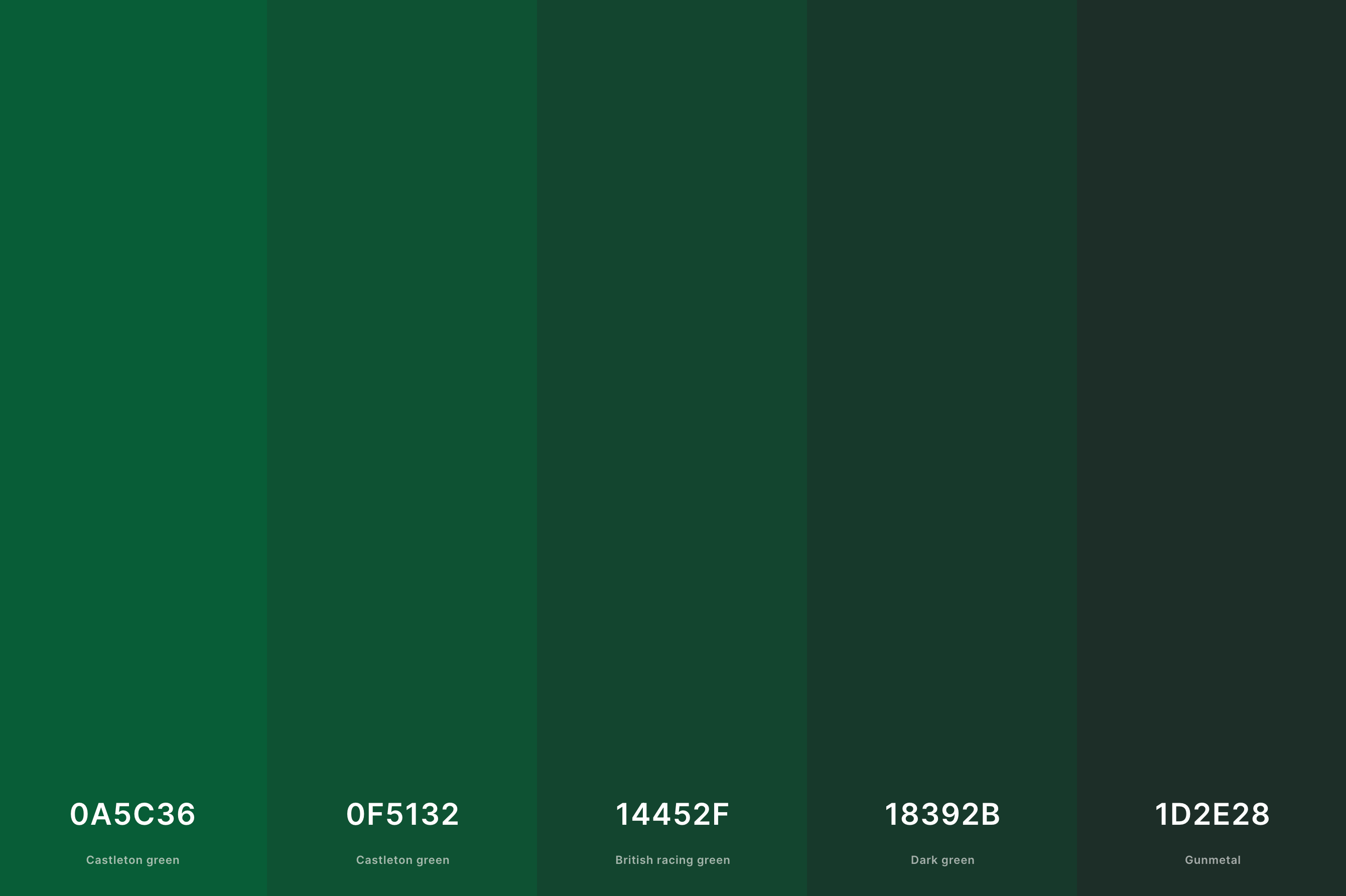 35 Best Green Color Palettes With Names And Hex Codes 2023