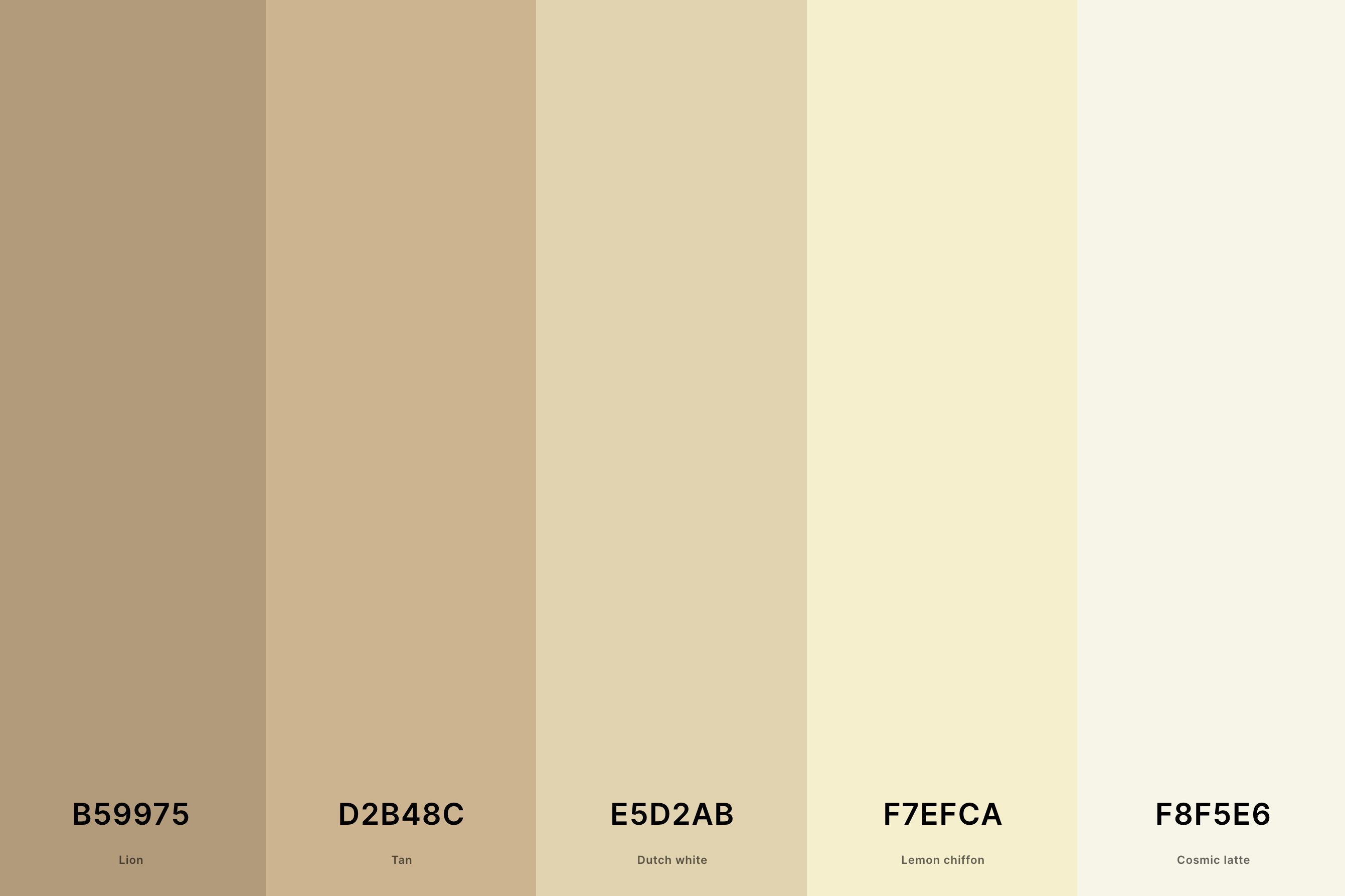 25 Best Cream Color Palettes With Names And Hex Codes Creativebooster