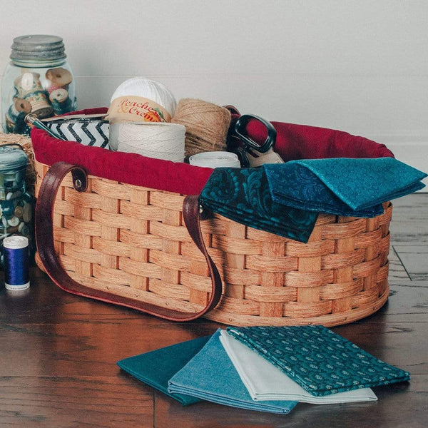 Sewing Baskets Vintage Amish Wicker Sewing And Craft Organizer Boxes