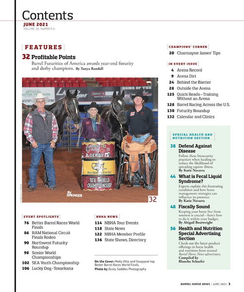 June 2021 Barrel Horse News Magazine Quarter Horse News