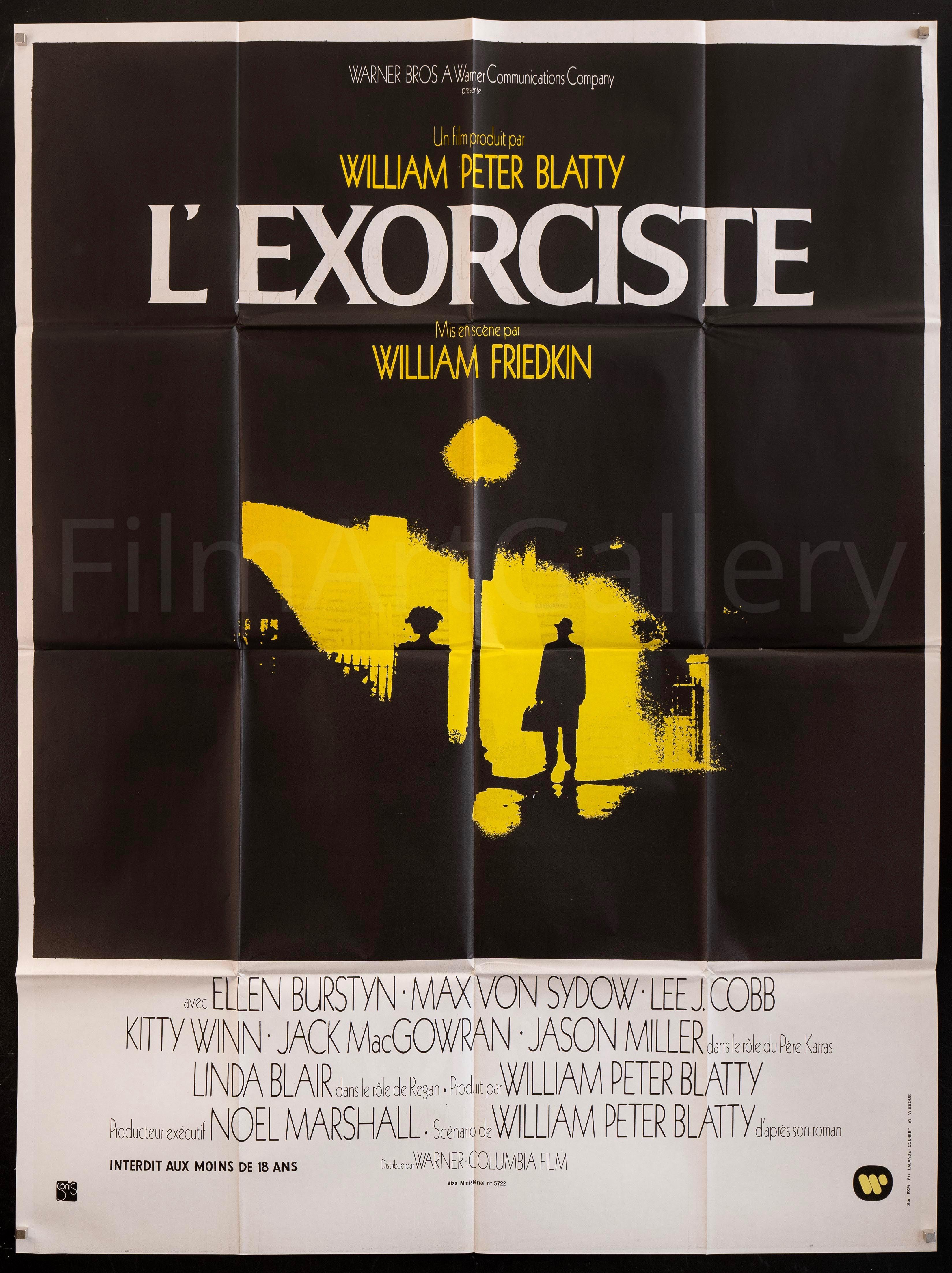 The Exorcist Vintage French Movie Poster