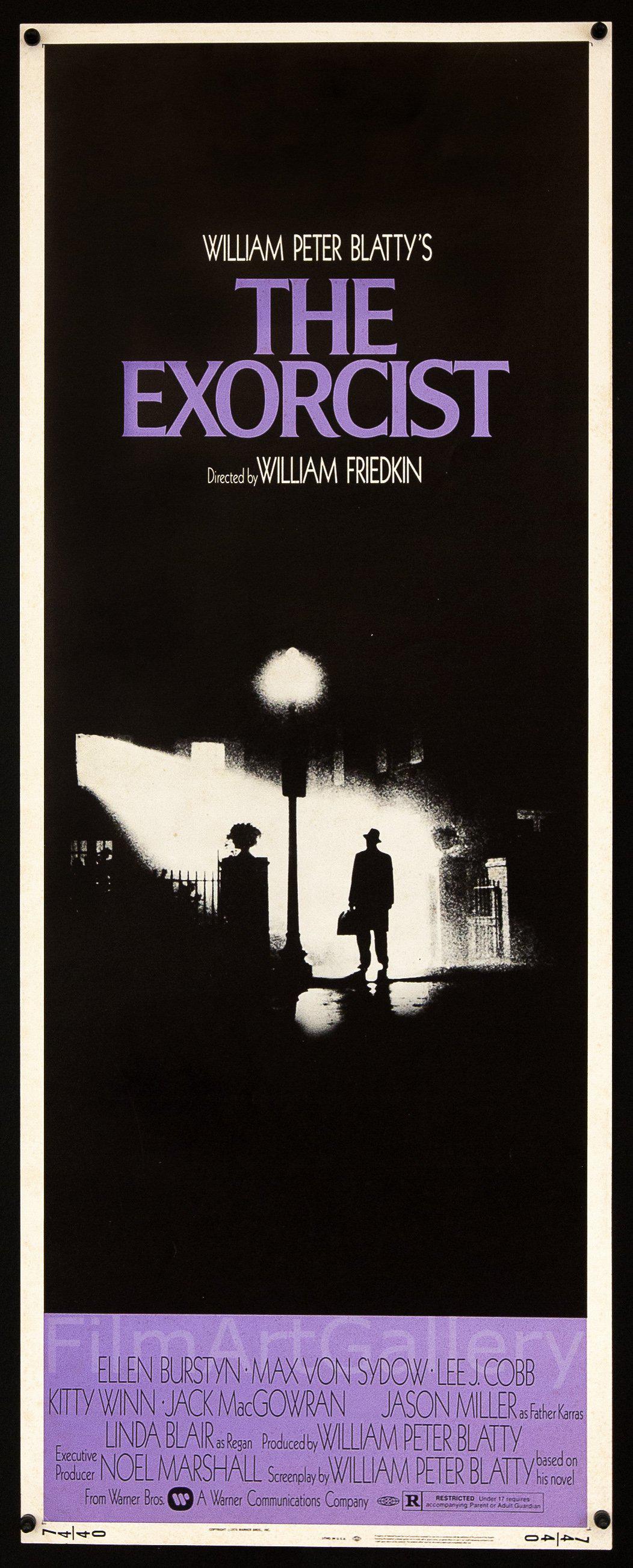 The Exorcist Movie Poster 1973 Insert 14x36