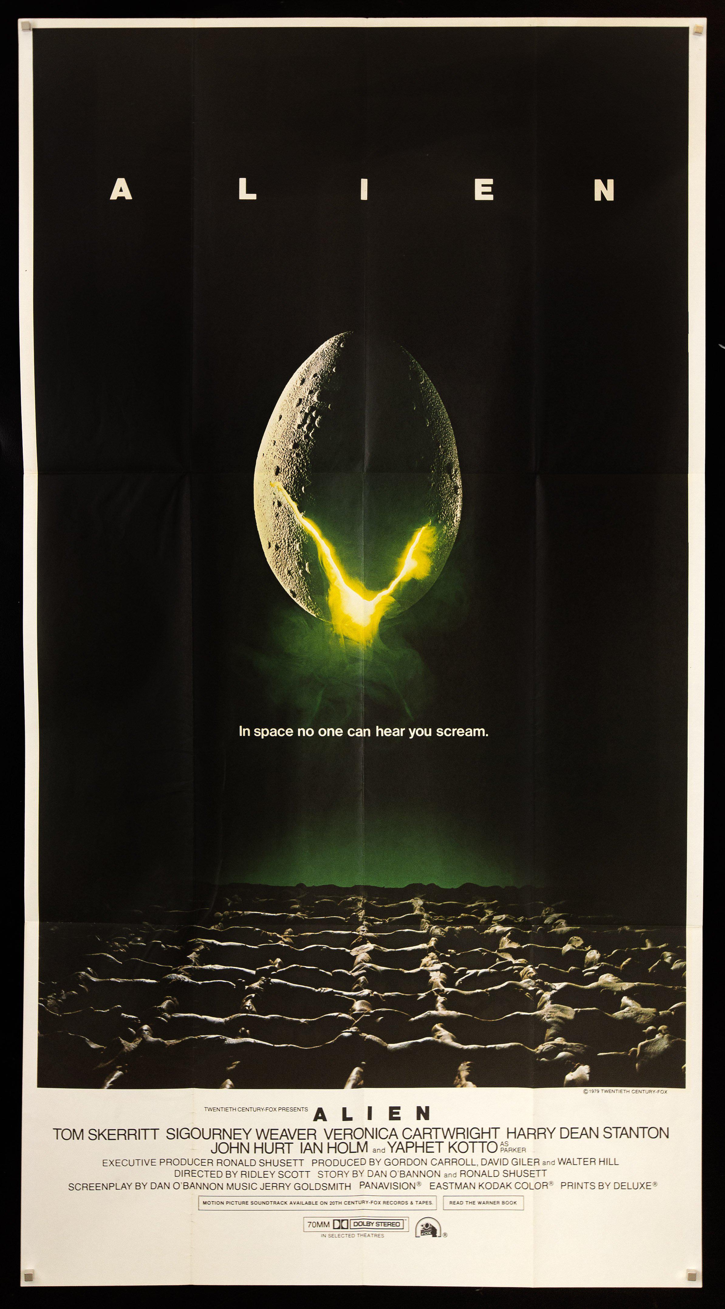 Alien Movie Poster 1979 3 Sheet 41x81