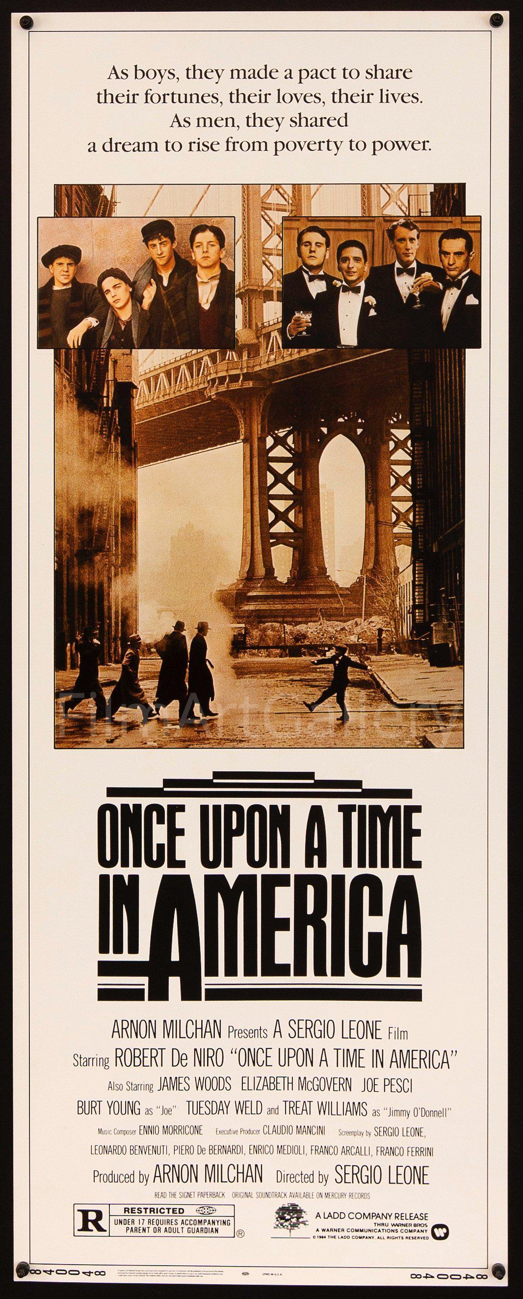 Once Upon A Time In America Vintage Movie Poster