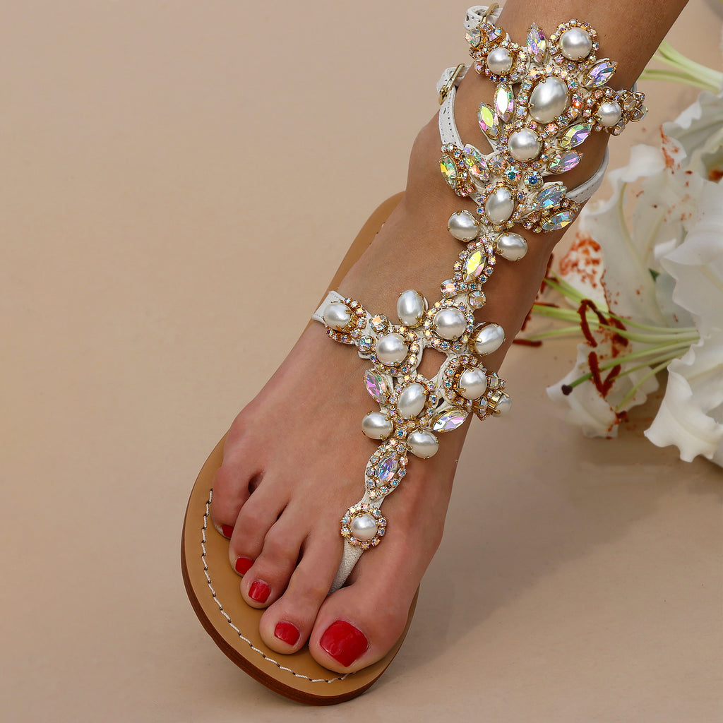 Jeweled And Embellished Designer Gladiator Sandals Mystique Sandals