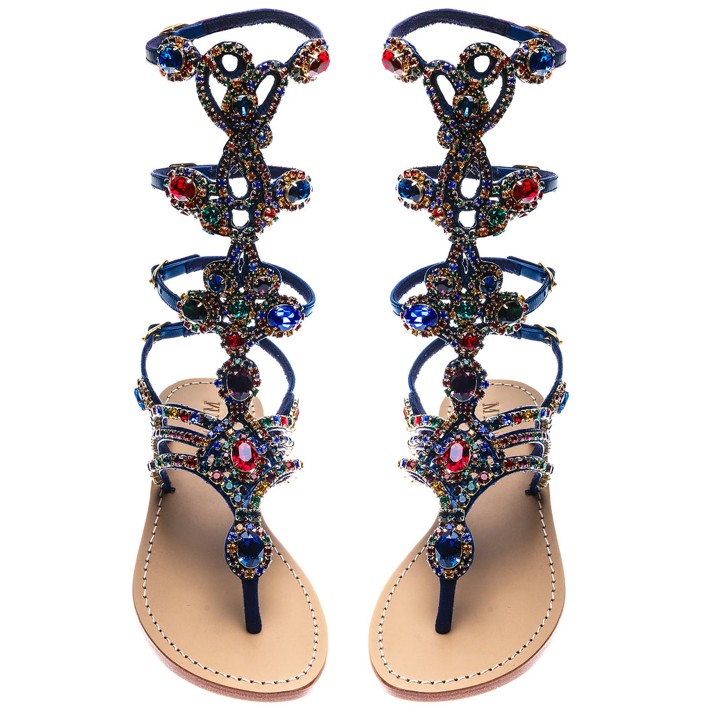 Jeweled And Embellished Designer Gladiator Sandals Mystique Sandals