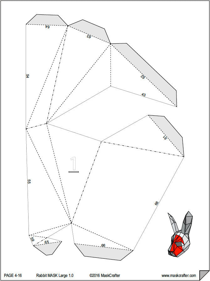 Mask Papercraft Template Printable