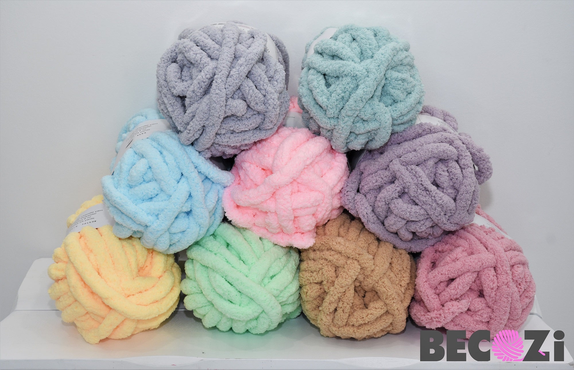 Becozi Chunky Chenille Yarn