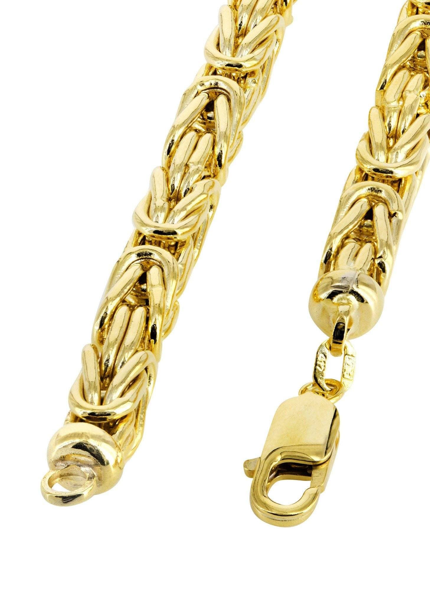 14k Gold Chain Solid Byzantine Chain Frostnyc