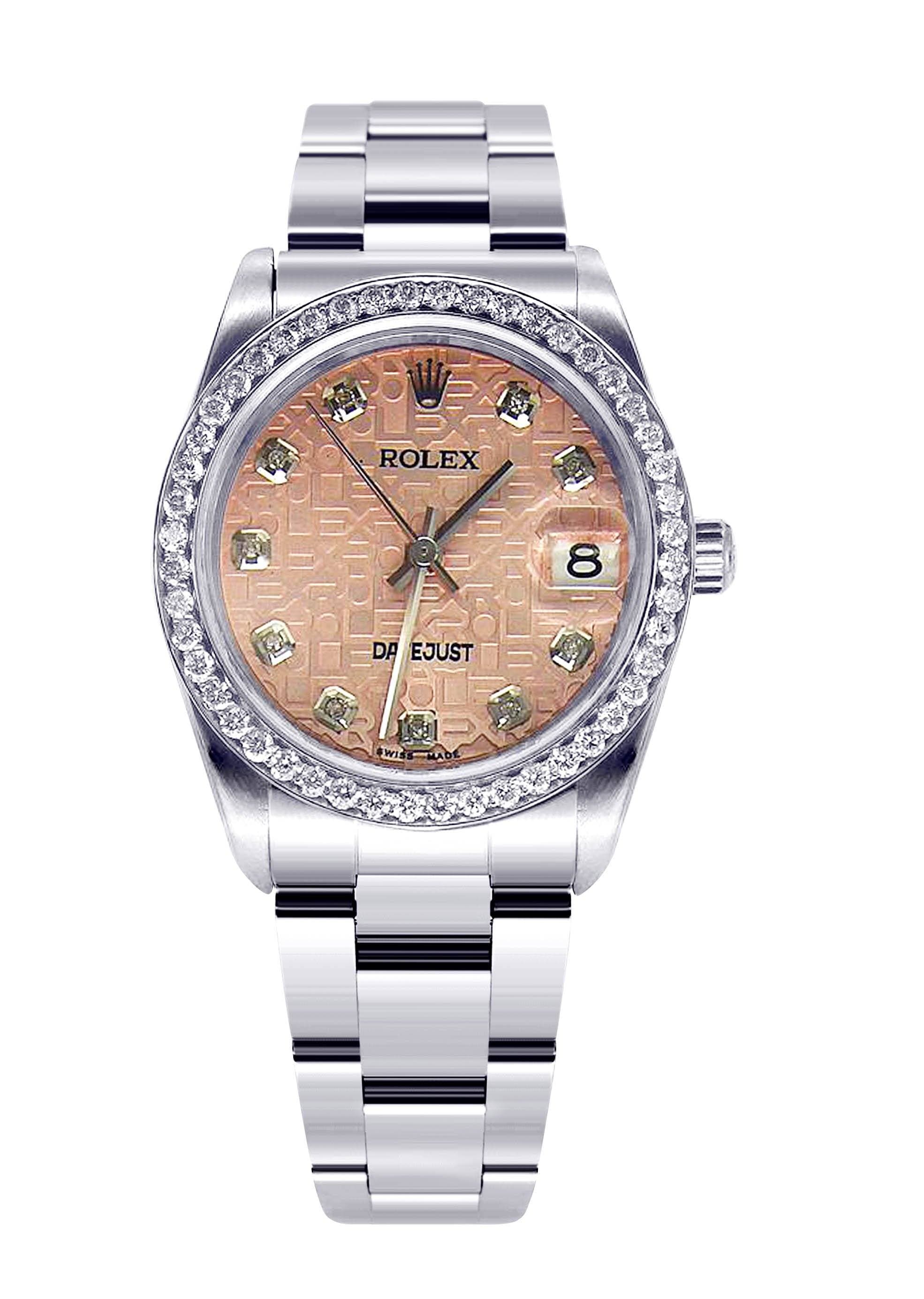 Rolex Datejust Watch For Women Stainless Steel 31 Mm Frostnyc