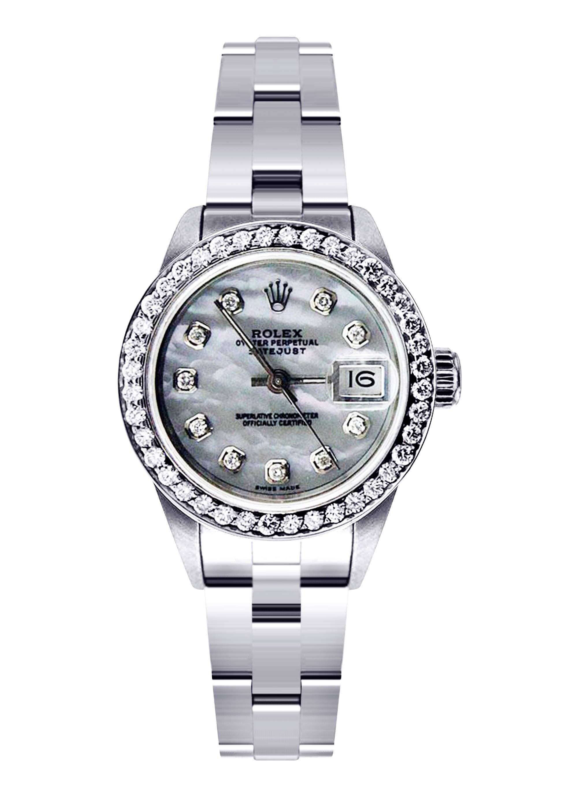 Rolex Datejust Watch For Women Stainless Steel 26 Mm Frostnyc