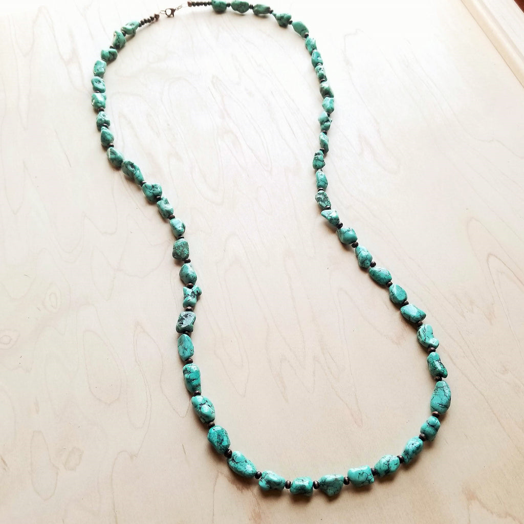 Turquoise Beaded Necklace Shop Long Turquoise Necklaces The Jewelry
