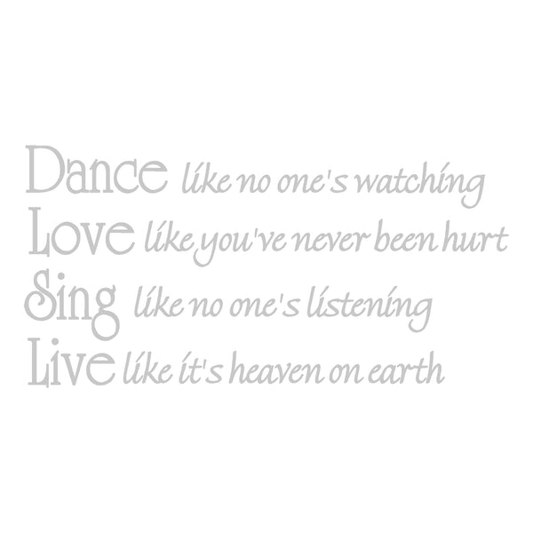 Dance Like No Ones Watching Quotes Dance Decal