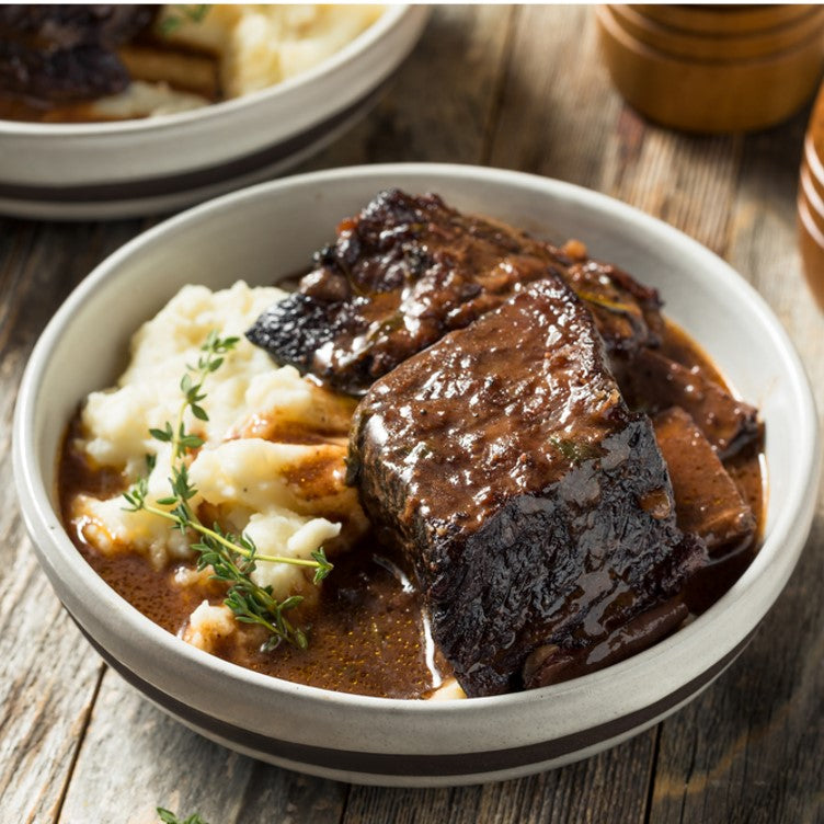 Hickory Smoked Balsamic And Beer Braised Beef Short Ribs The Olive Groove