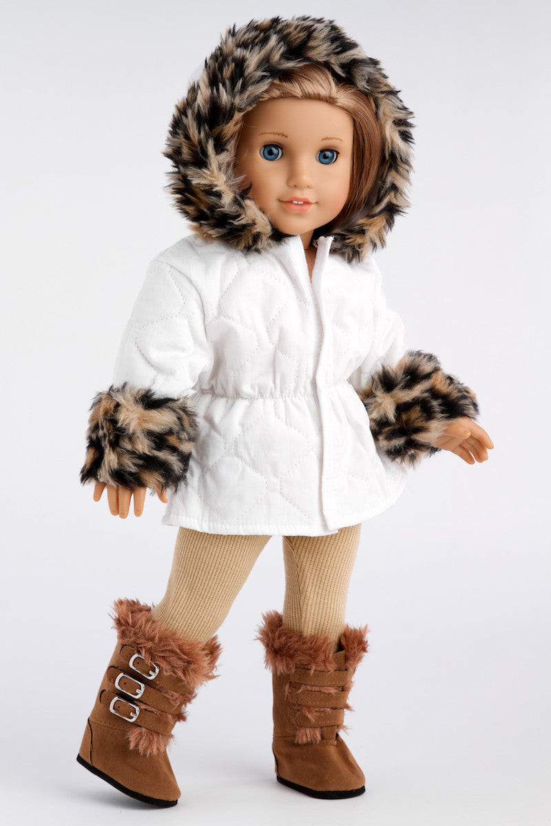 Winter Fun Clothes For 18 Inch American Girl Doll Parka Coat