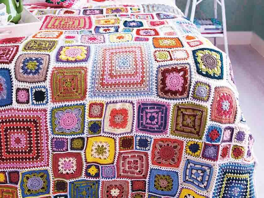 Happily Ever After Granny Square Blanket Crochet A Long The Knitting