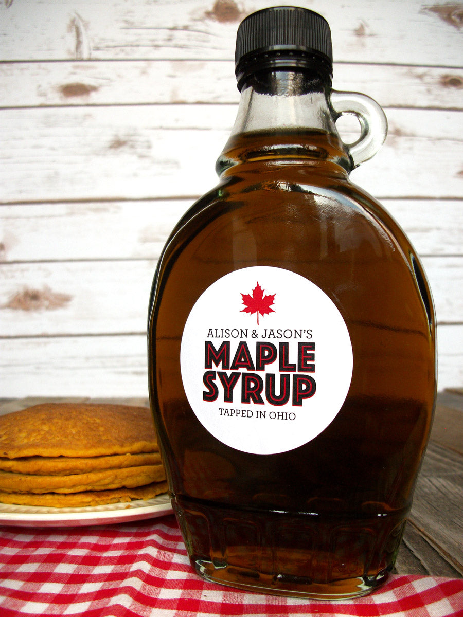 Custom Modern Maple Syrup Labels Ts For Home Based Maple Sugarers