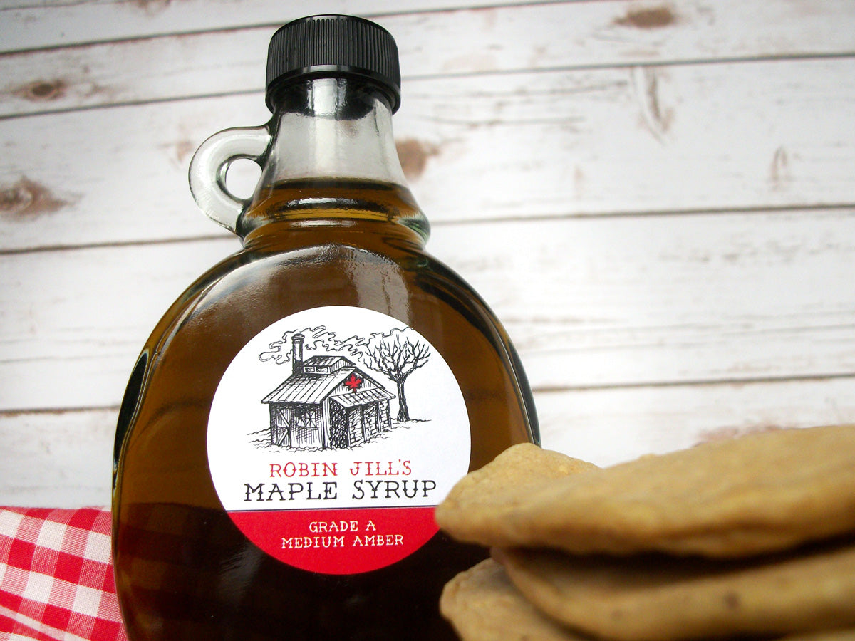 Custom Sugar Shack Maple Syrup Labels Backyard Maple Sugaring Supplies