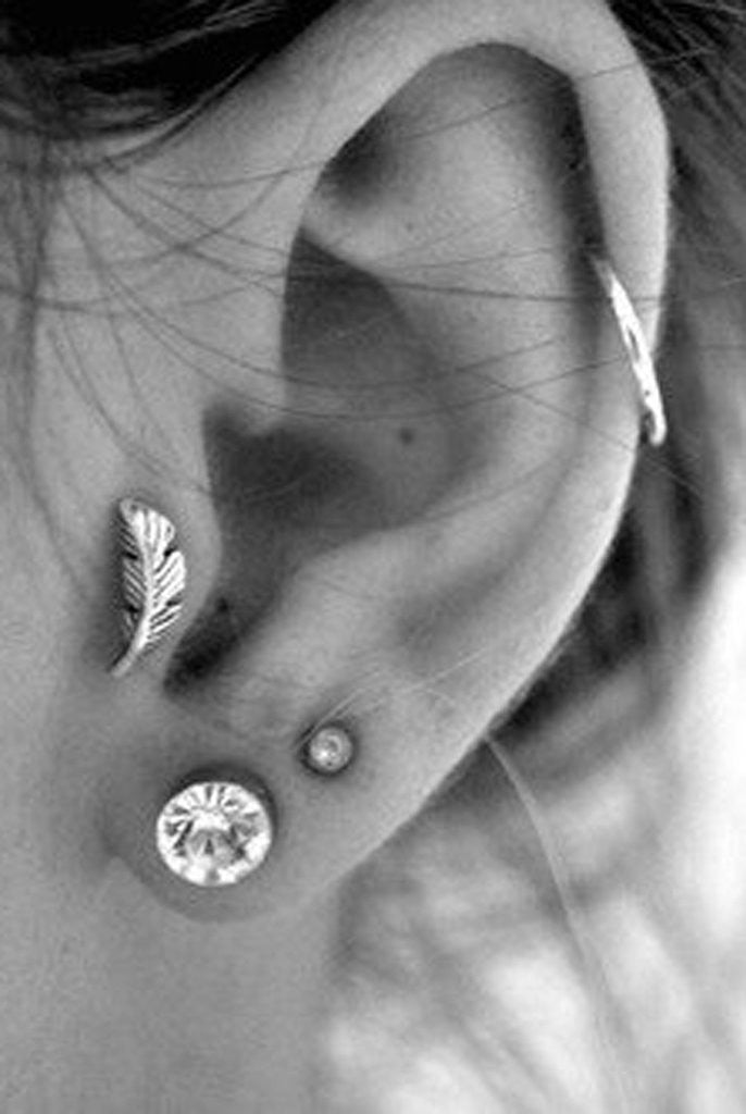 30 Ear Piercing Ideas For The Minimalist Mybodiart