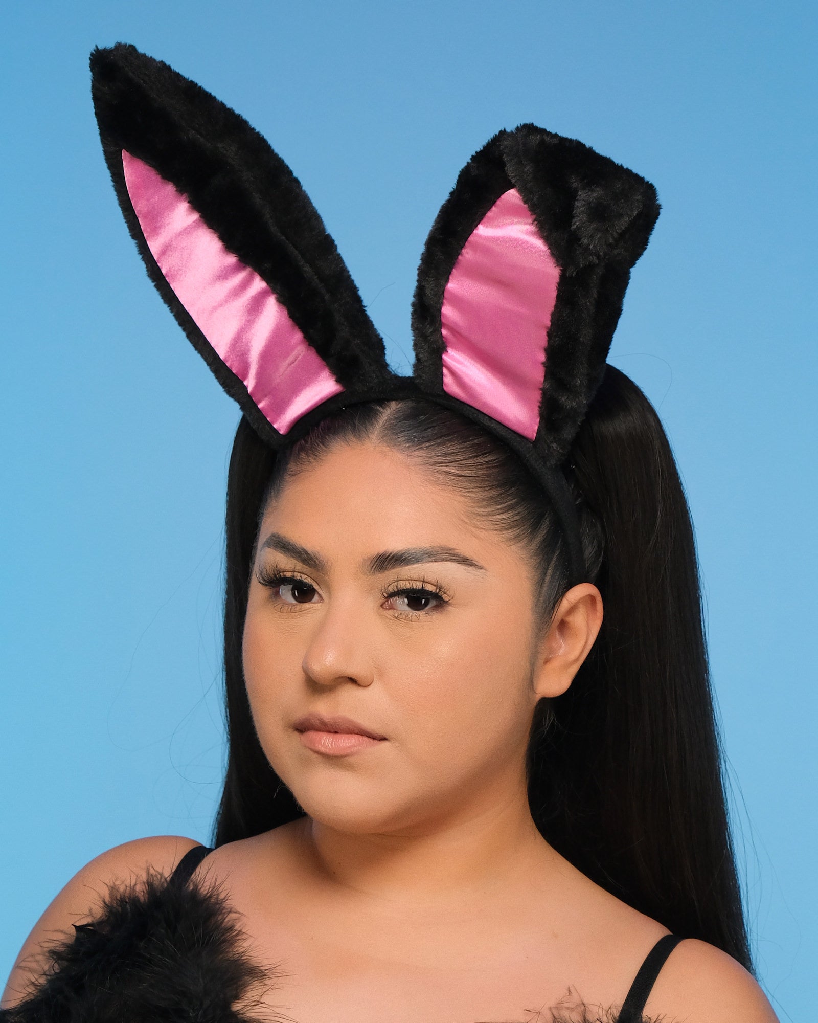 Plush Bunny Ears Headband Rave Wonderland