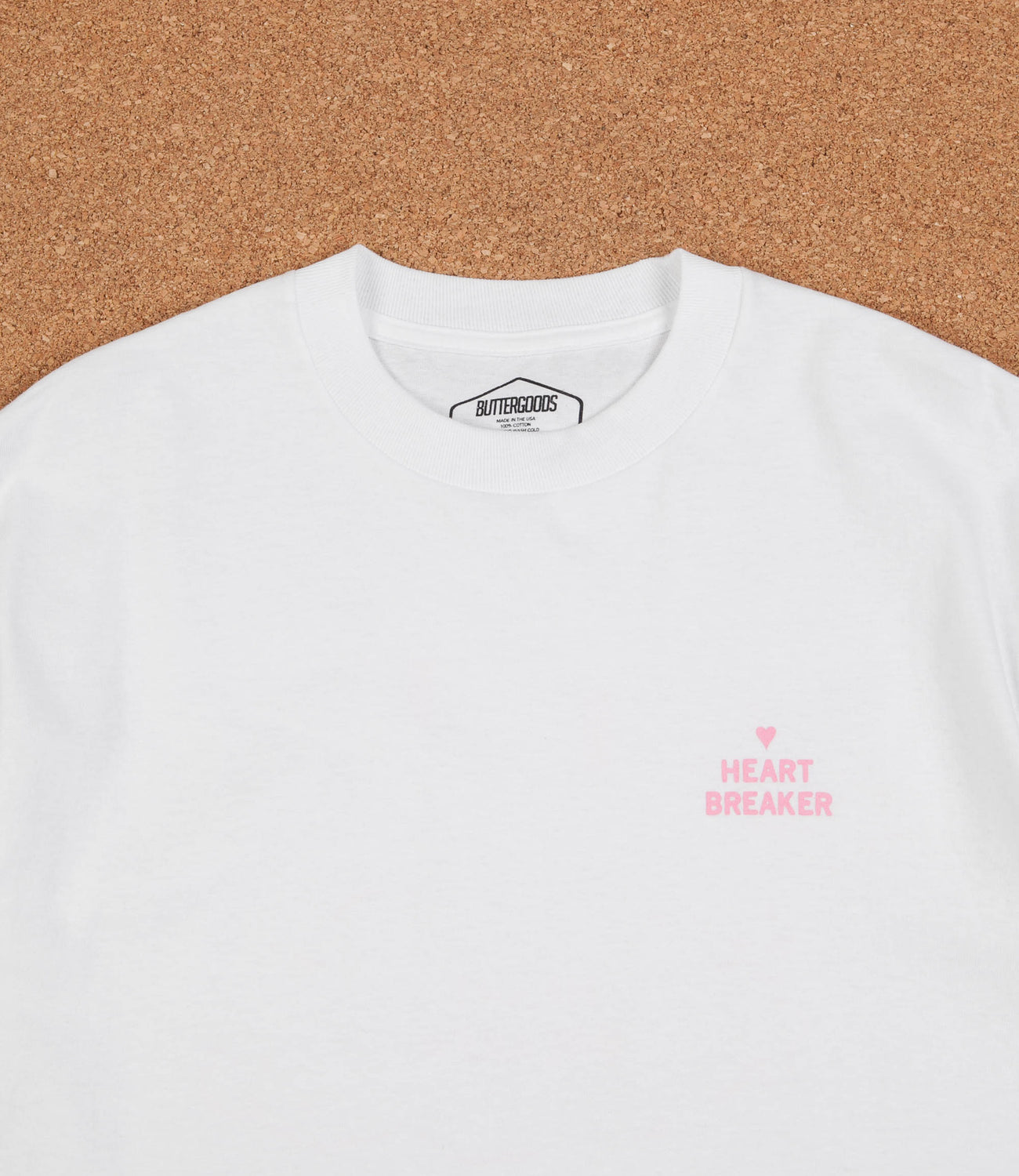 Butter Goods Heartbreaker T Shirt White Flatspot