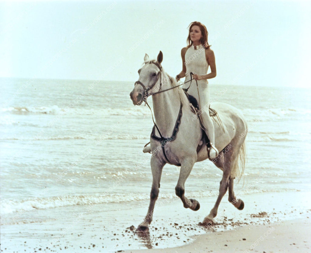 Lovely Diana Rigg Riding Her Horse On The Beach 8b20 14063 Abcdvdvideo