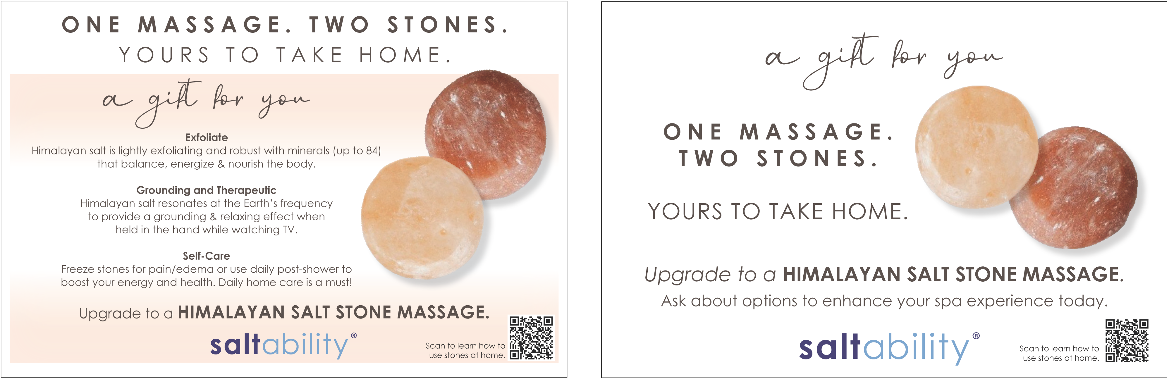 Two Stone Himalayan Salt Massage Add On Saltability Professional