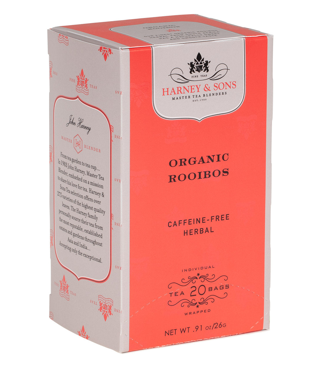 Organic Rooibos Box Of 20 Tea Bags Harney And Sons Fine Teas