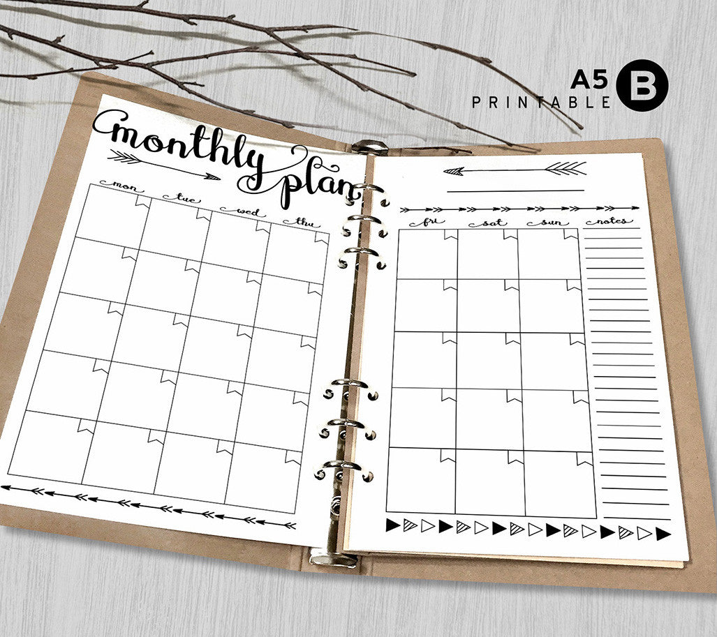 Weekly Planner A5 Planner Insert Productivity Planner Weekly Planner