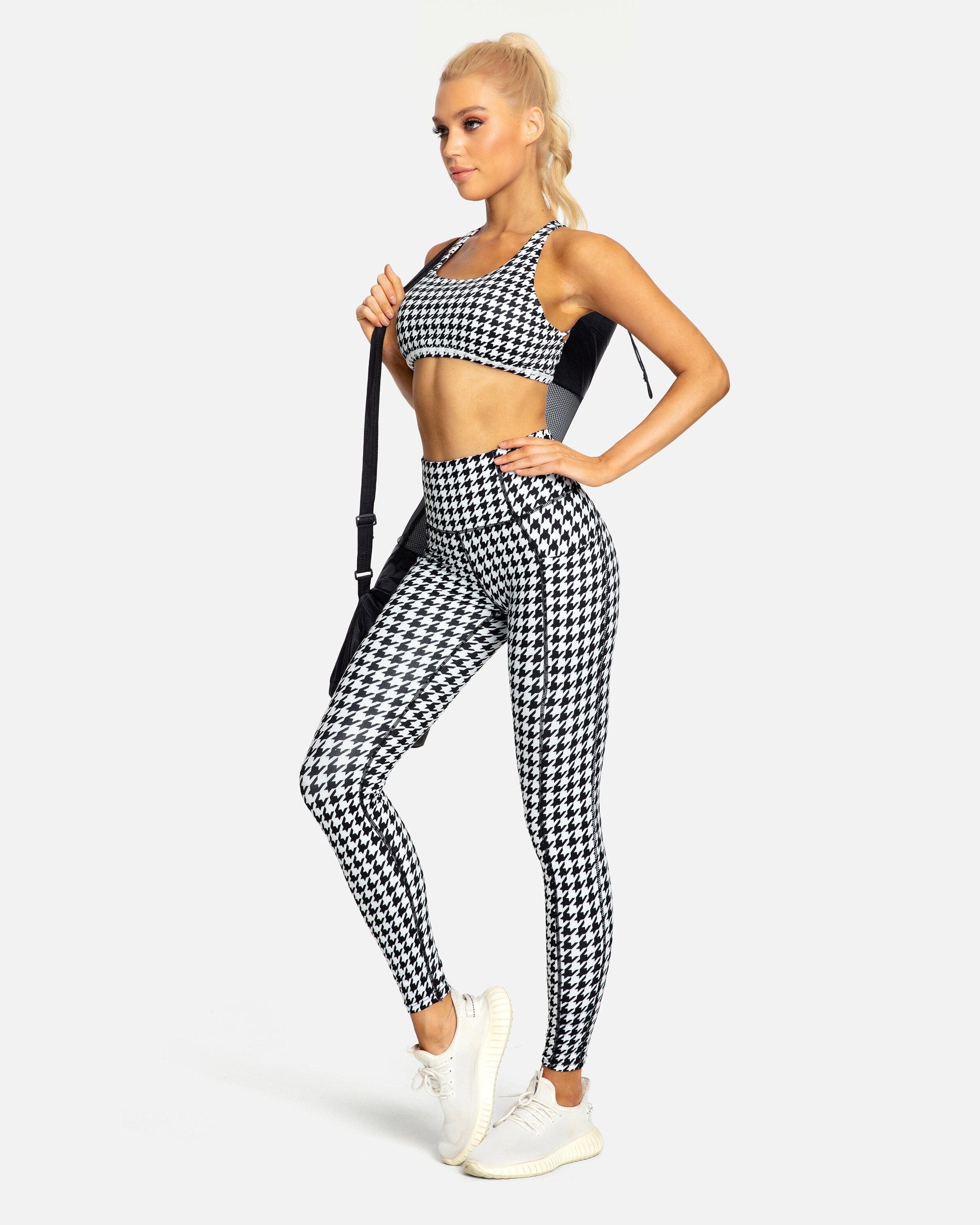 Queenie Ke Queenie Ke Women 23 Yoga Pants Color Blocking Mesh Workout