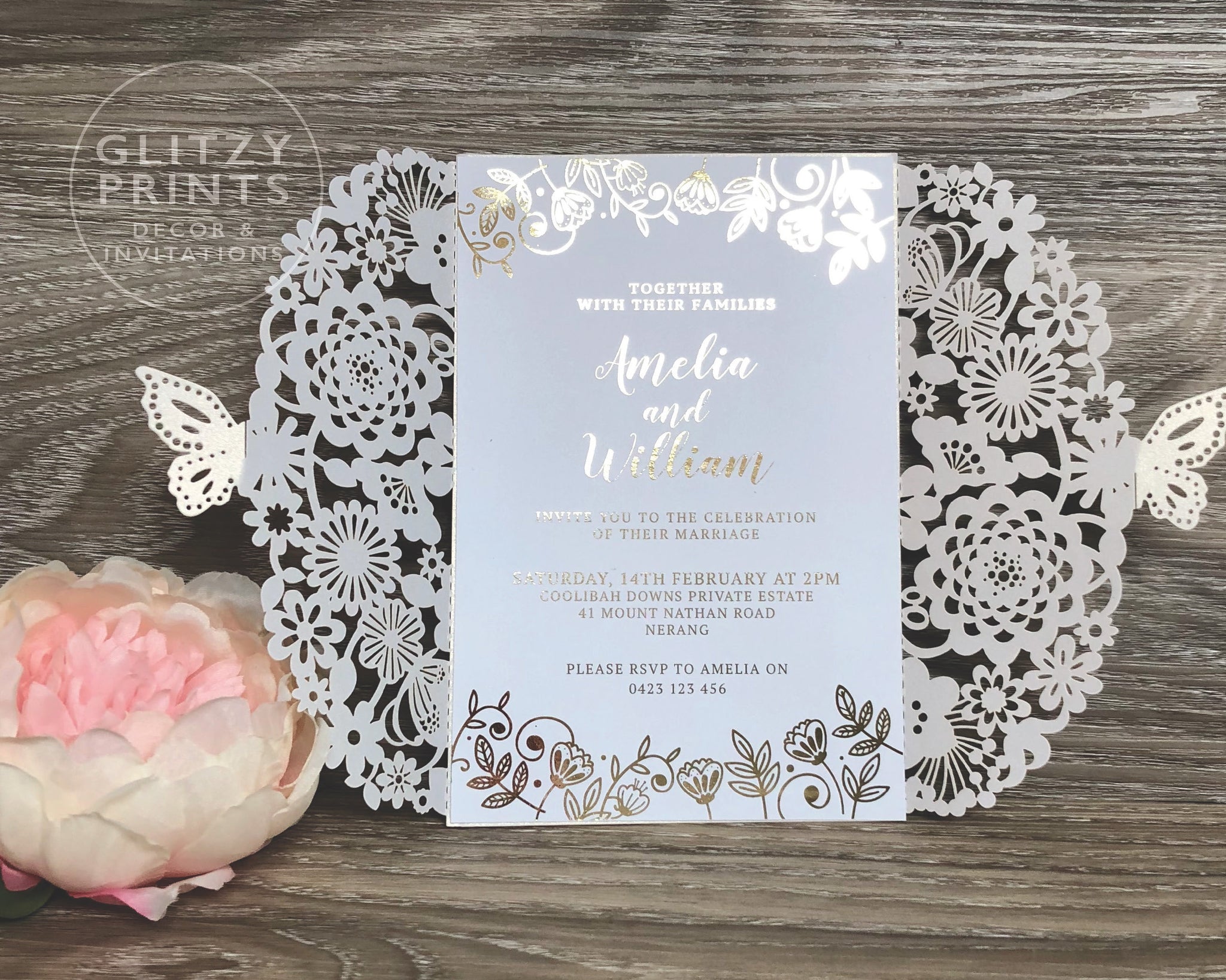 Rose Invitation Template