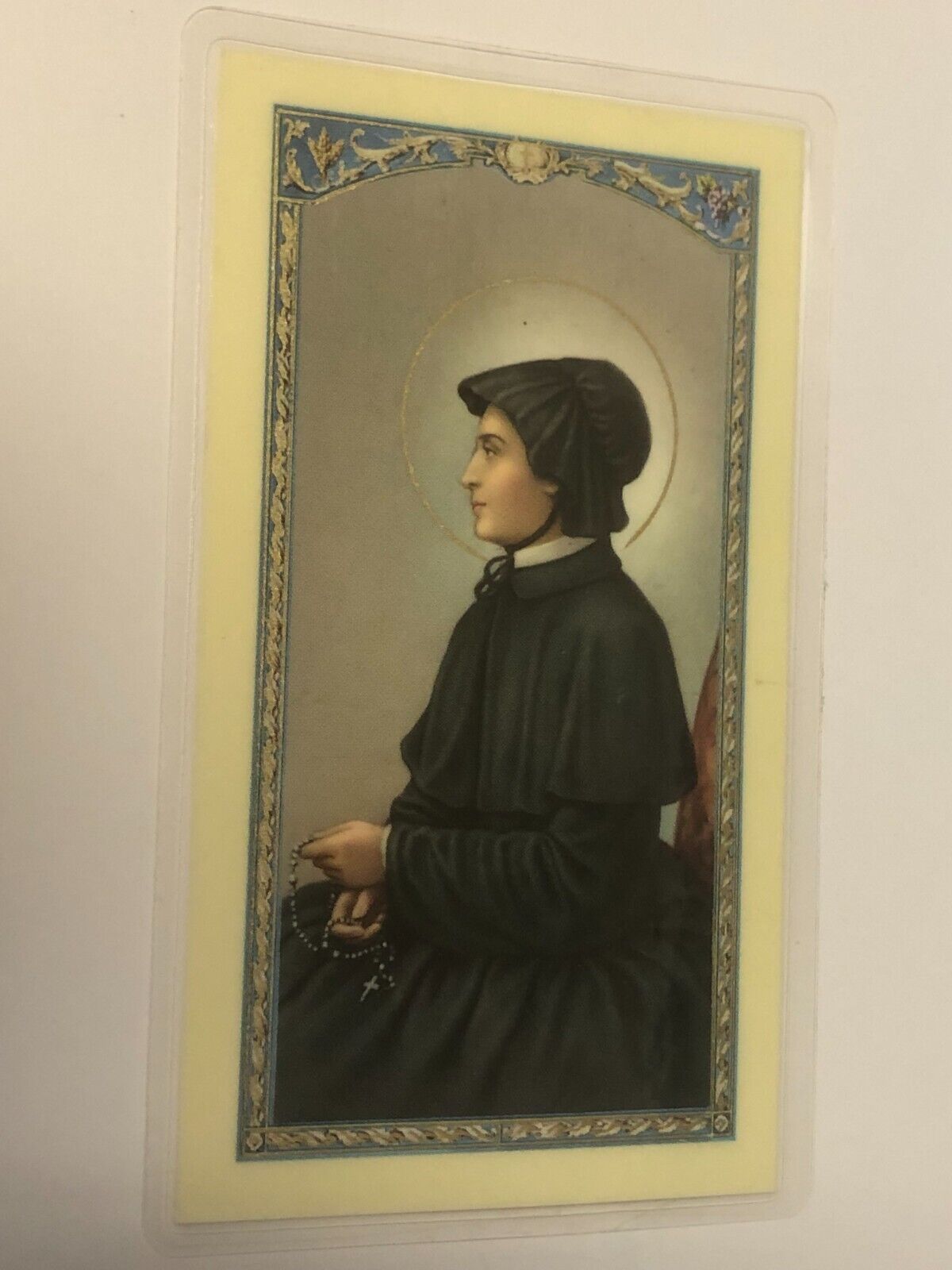 Saint Elizabeth Ann Seton Laminated Prayer Card New Bob And Penny Lord