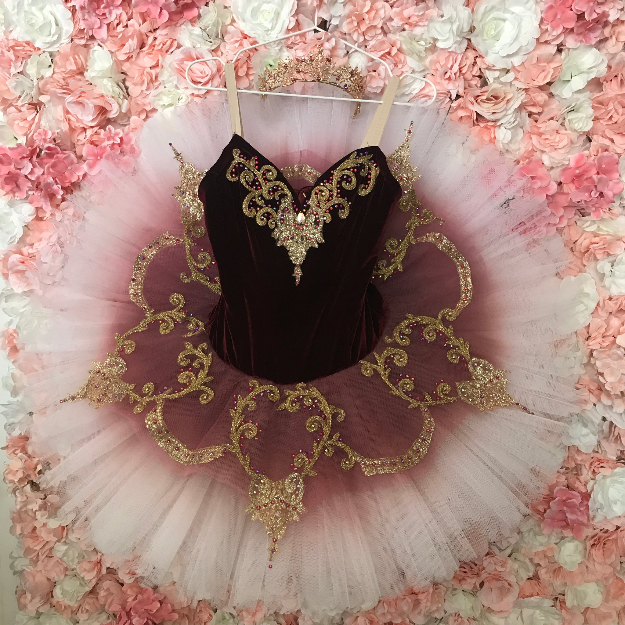 Burgundy And Gold Raymonda Tutu Hire Only Just Ballet