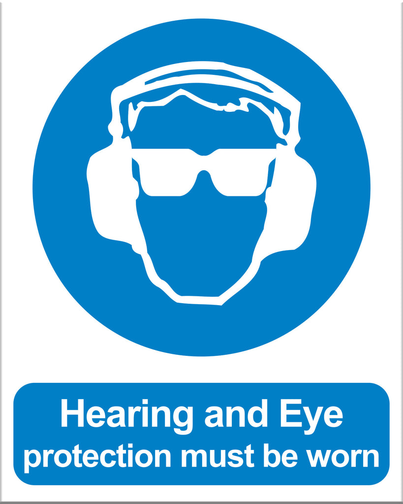 Hearing And Eye Protection Must Be Worn Markit Graphics