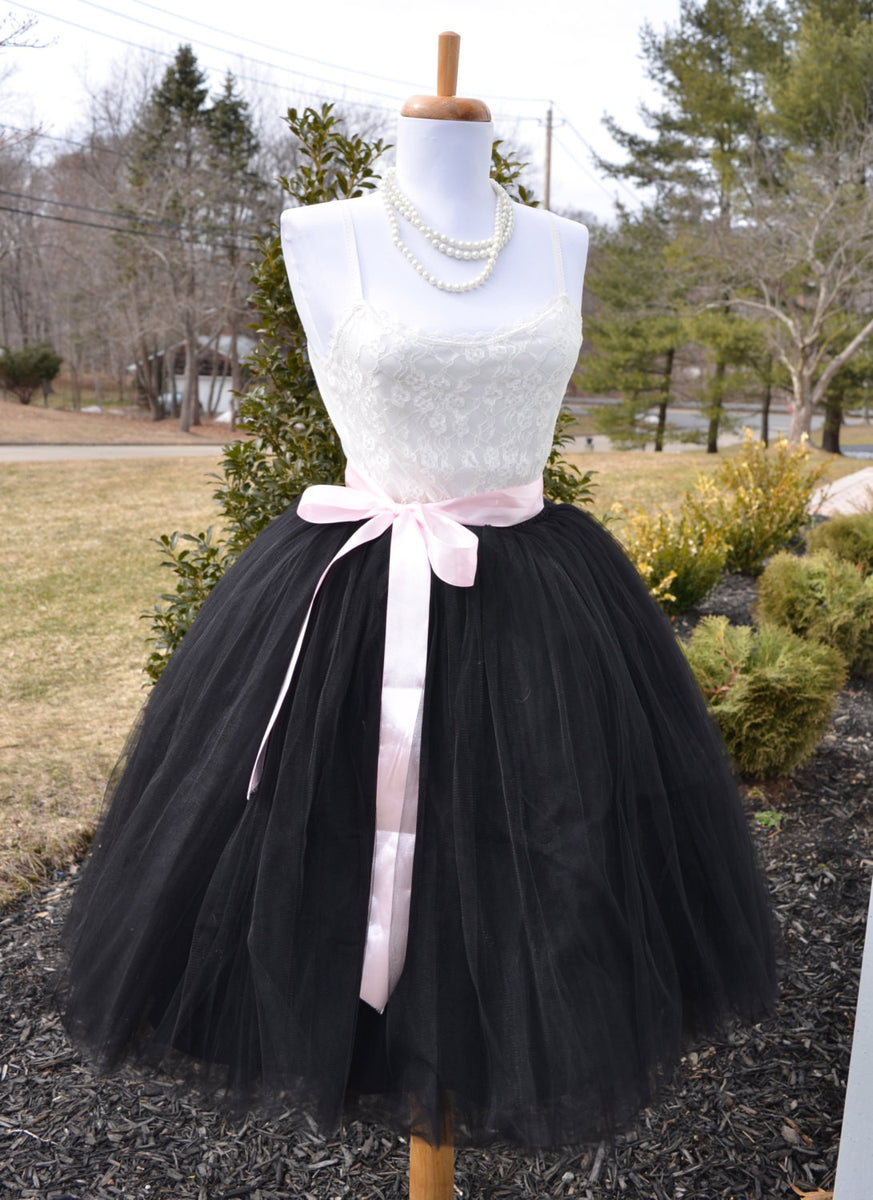 Black Tutu Tulle Skirt Maidenlaneboutique