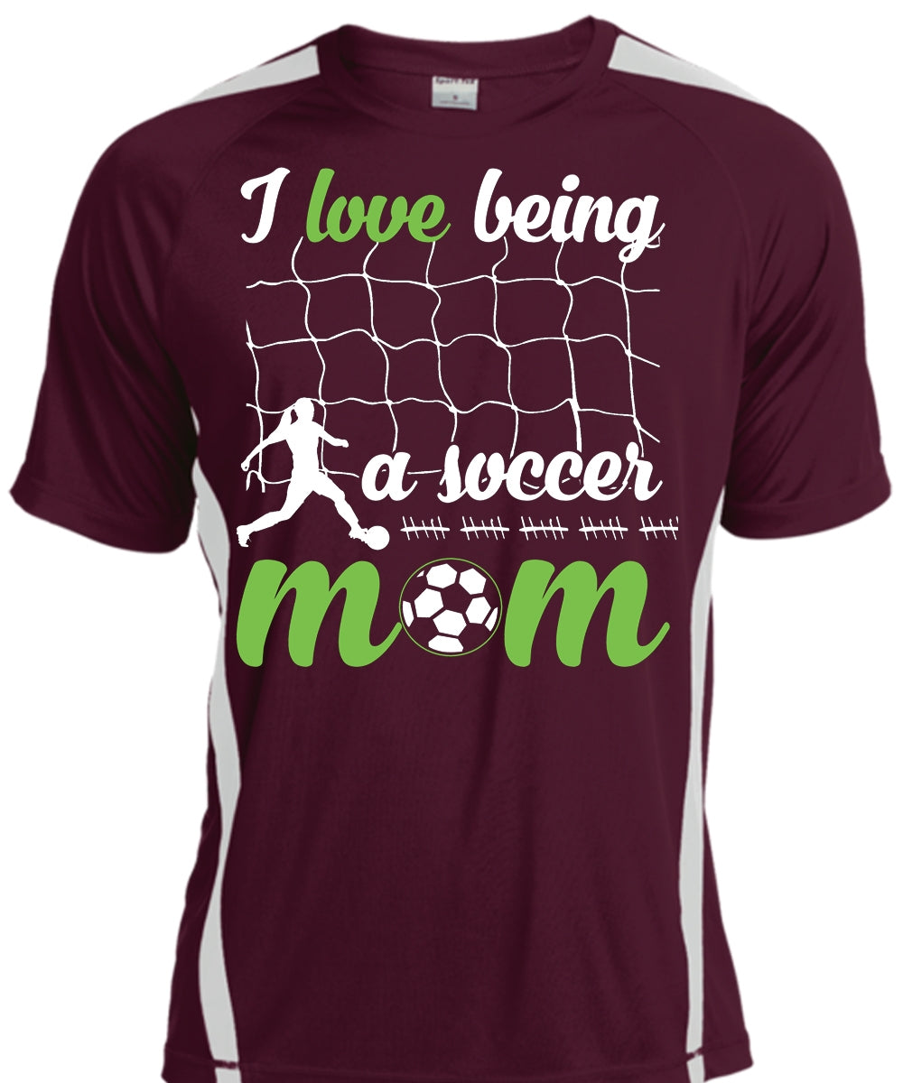 I Love Being A Soccer Mom T Shirt Sport T Shirt I Love Soccer T Shirt