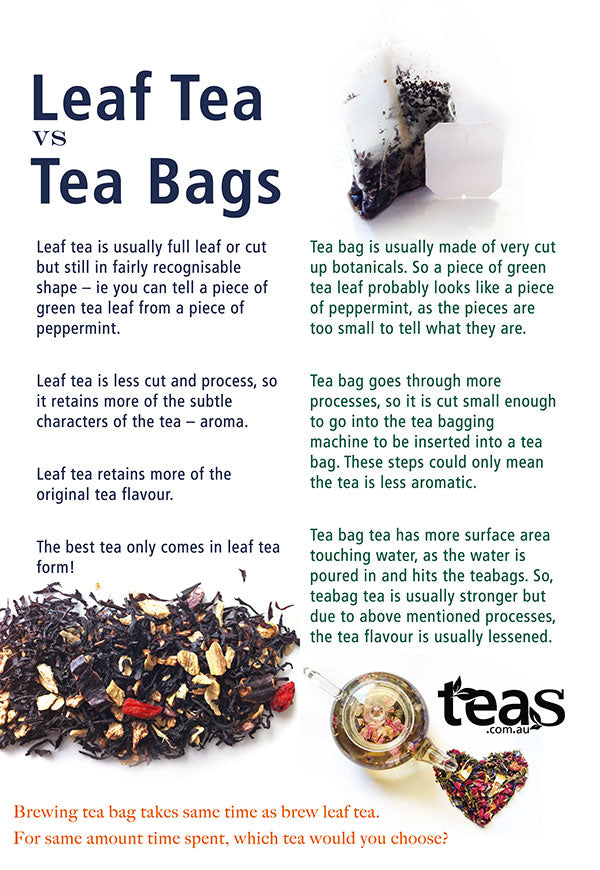 Loose Leaf Tea Vs Tea Bag Au