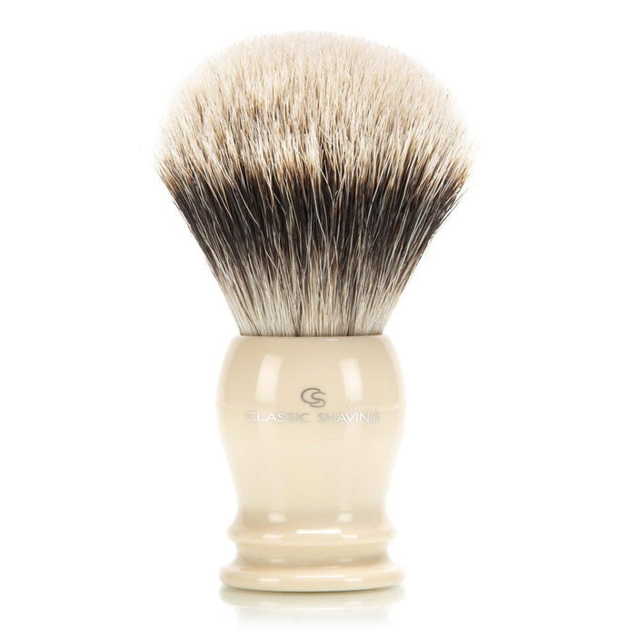 Classic Brand Shaving Brushes In Black Or Ivory