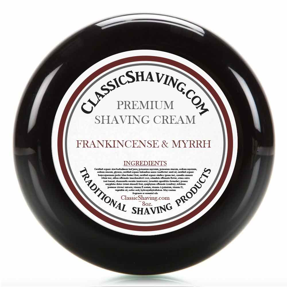 Frankincense And Myrrh Classic Brand Shaving Cream — Classic Shaving