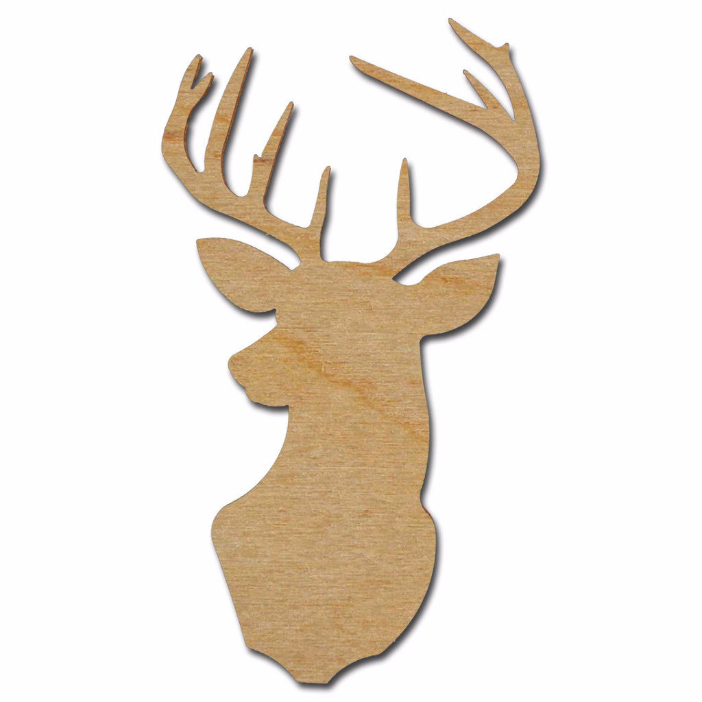 Deer Buck Shape Unfinished Wood Craft Cut Outs Artistic Craft Supply