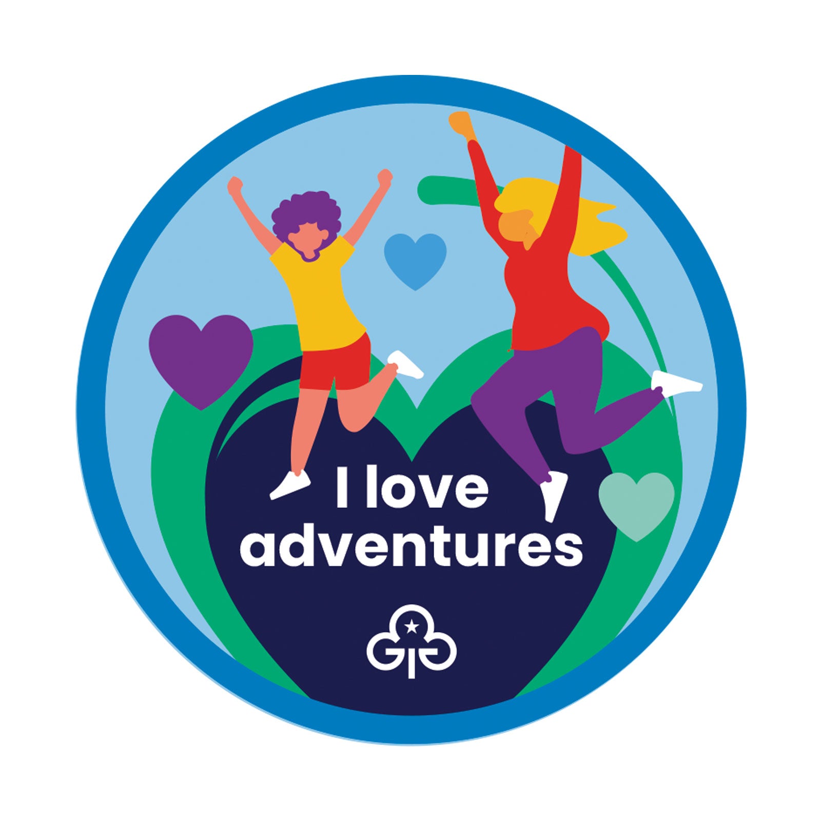 I Love Adventures Woven Badge Girlguiding North West England Shop