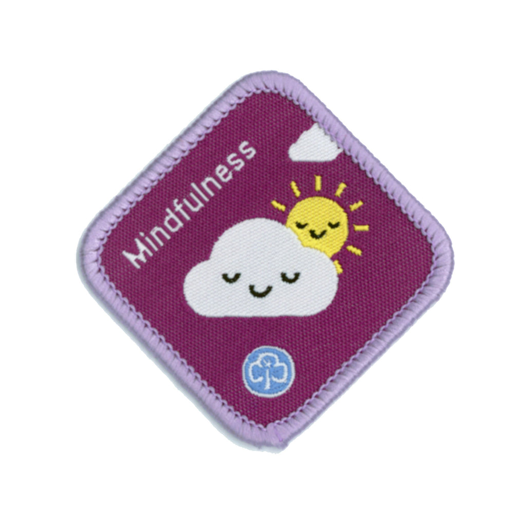 Brownies Mindfulness Woven Badge Girlguiding North West England Shop