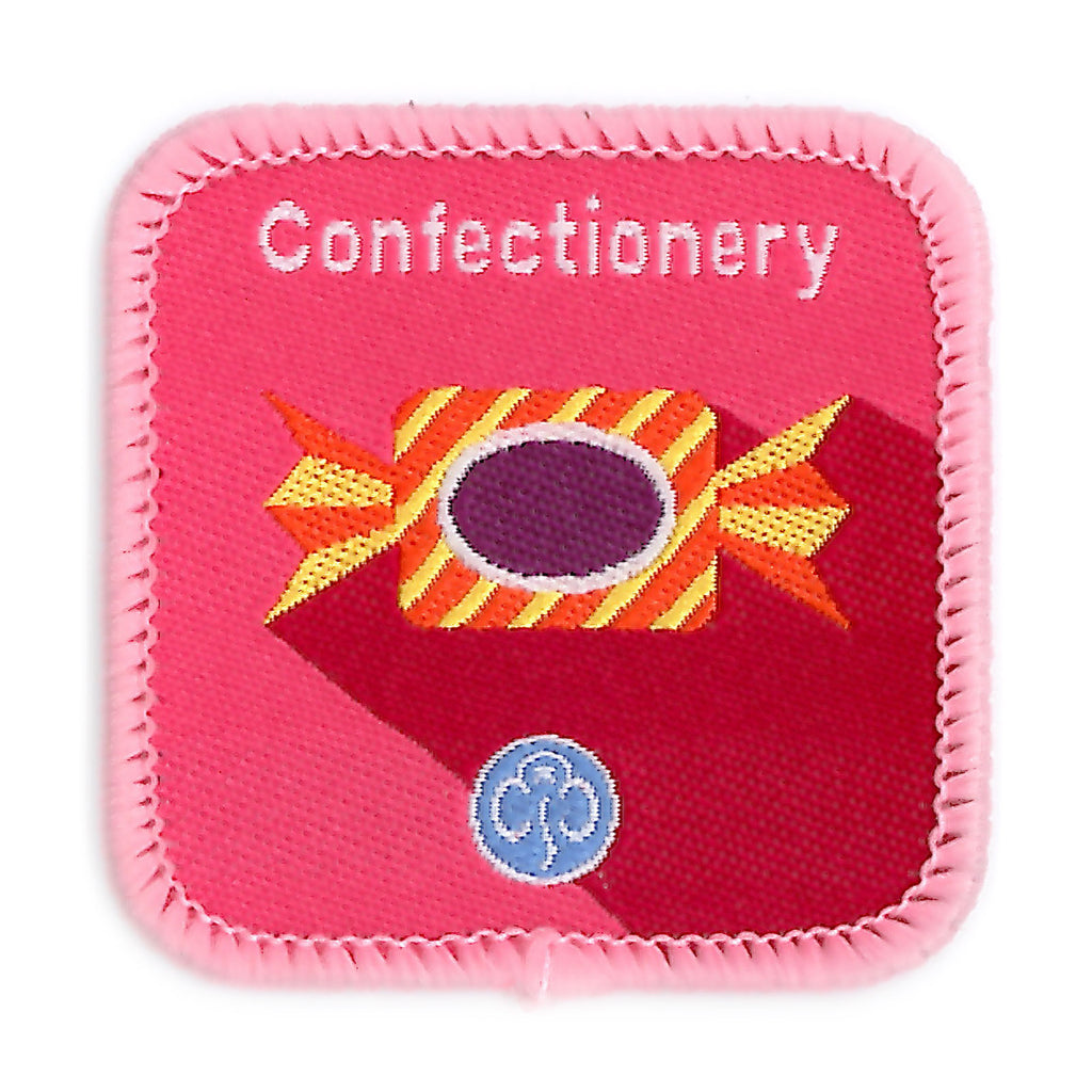 Guides Confectionery Woven Badge Girlguiding North West England Shop