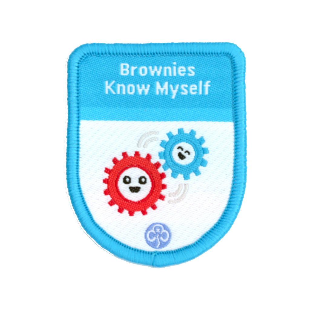 Brownies Know Myself Theme Award Woven Badge Girlguiding North West