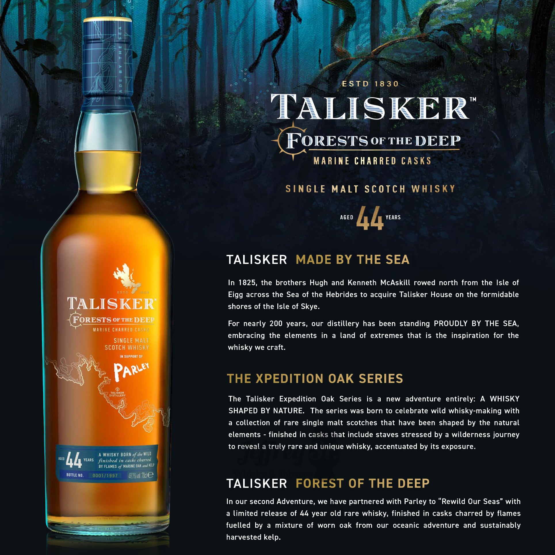 Talisker 44 Year Old Forest Of The Deep Jeffrey St Whisky And Tobacco